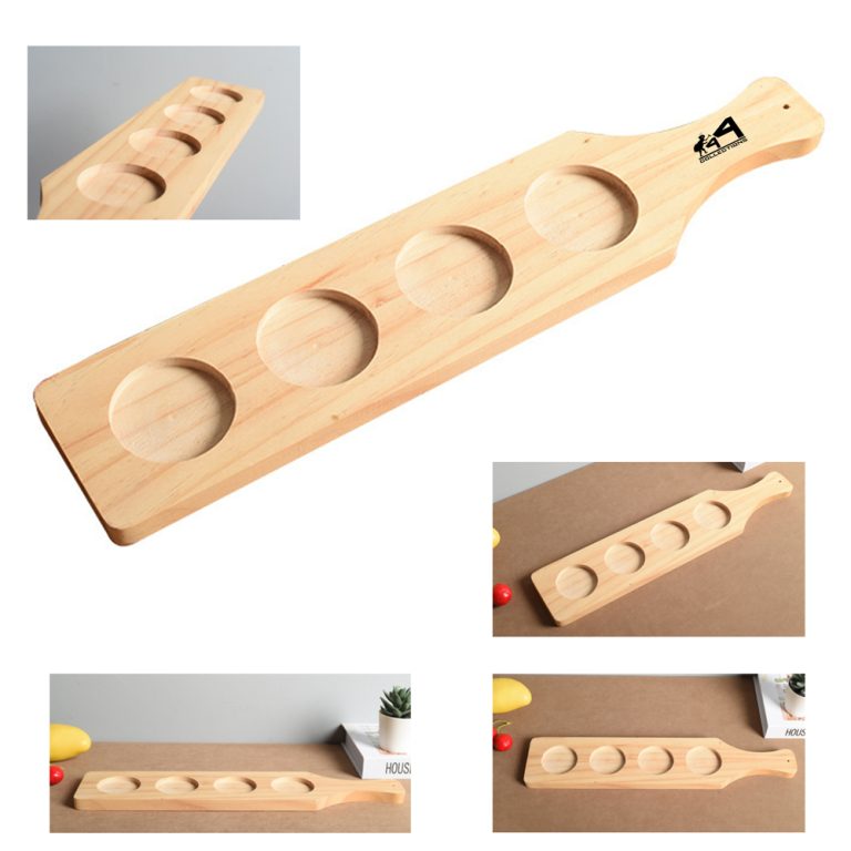 4-Glass Beer Tasting Flight Board - Promotional Products Supplier