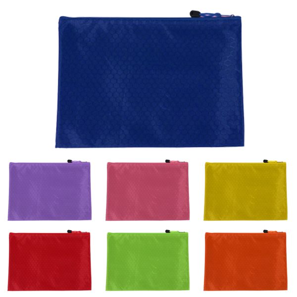A4 Zippered Oxford File Bag - Promotional Products Supplier